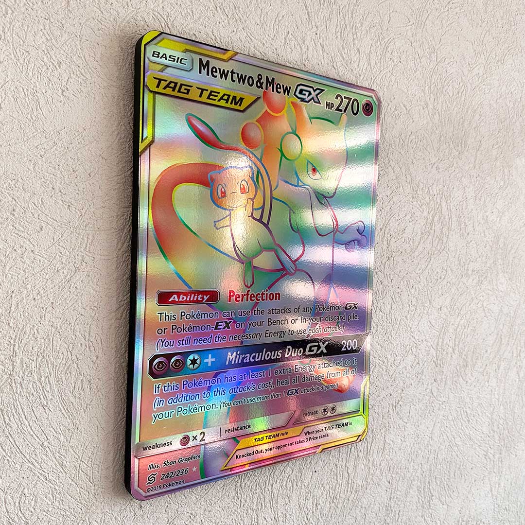 Cuadro Decorativo PKMN TCG Mewtwo & Mew GX - Geeksroom