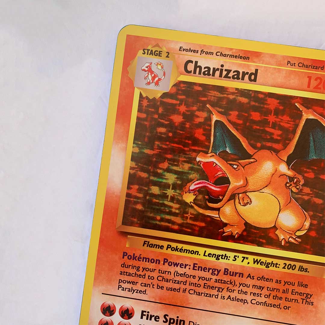 Cuadro Decorativo PKMN TCG Charizard Primera Edición - Geeksroom