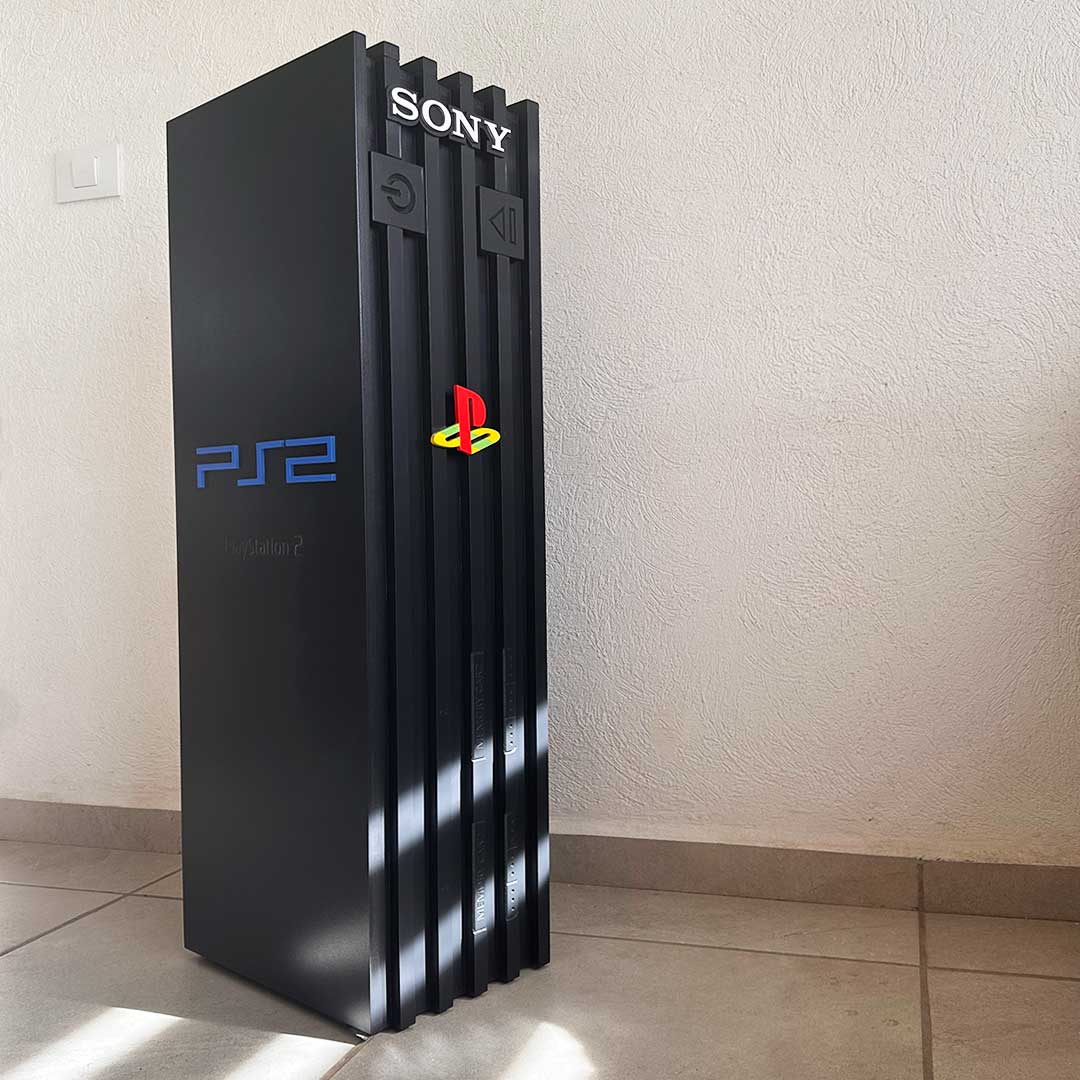 Gabinete Tipo PS2 - Geeksroom -Decoración Geek