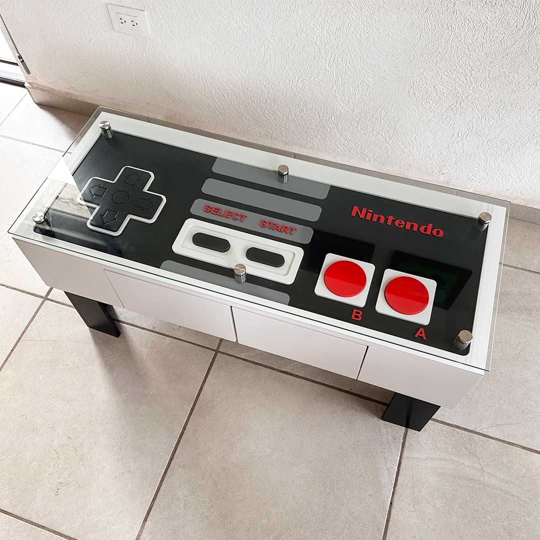 Mesa Control Retro Con Cajones Ocultos - Geeksroom