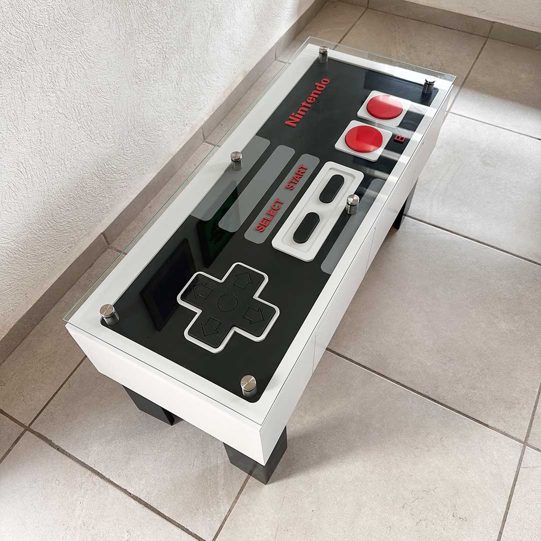 Mesa Control Retro Con Cajones Ocultos - Geeksroom